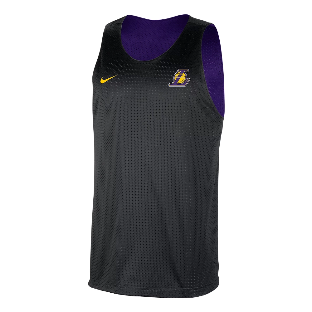 Nike - Nike Los Angeles Lakers Courtside NBA Mesh Reversible Practice ...