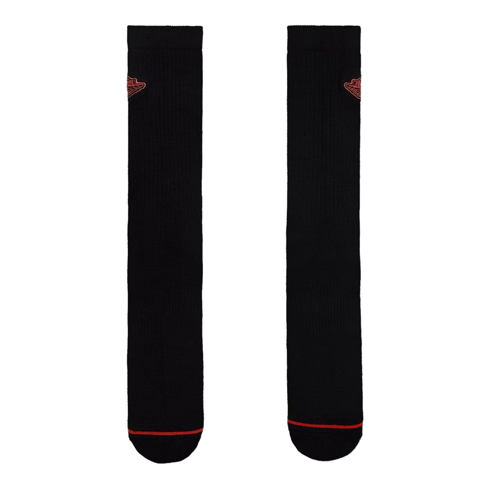Jordan - Jordan Everyday Cushioned Crew Socks (1 Pair) 'Black/Chile Red ...