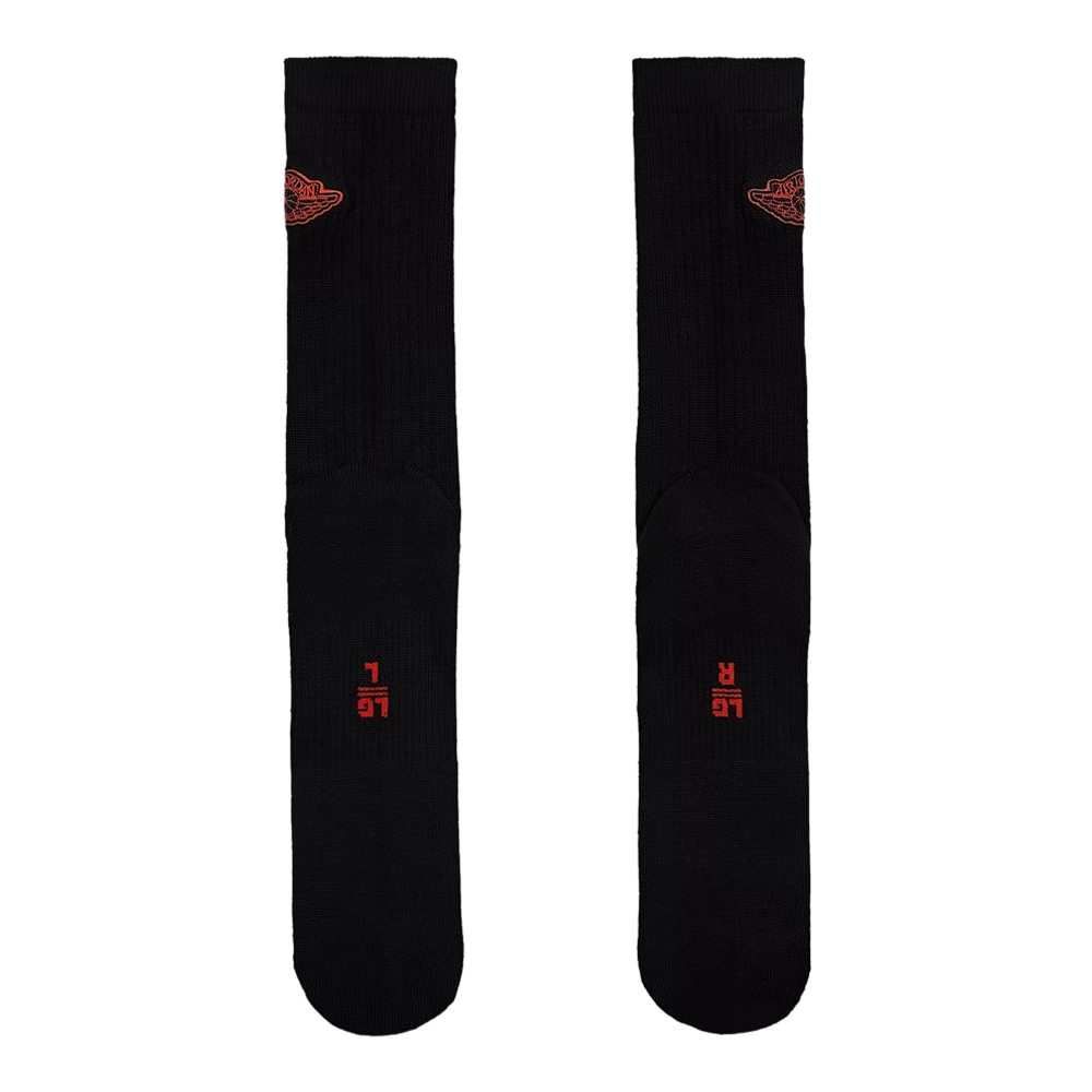 Jordan - Jordan Everyday Cushioned Crew Socks (1 Pair) 'Black/Chile Red ...