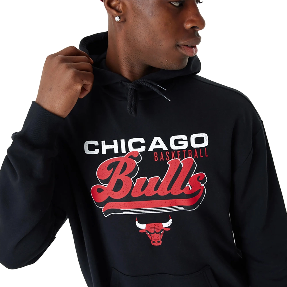 New Era - New Era Chicago Bulls NBA Retro Graphic Black Oversized ...