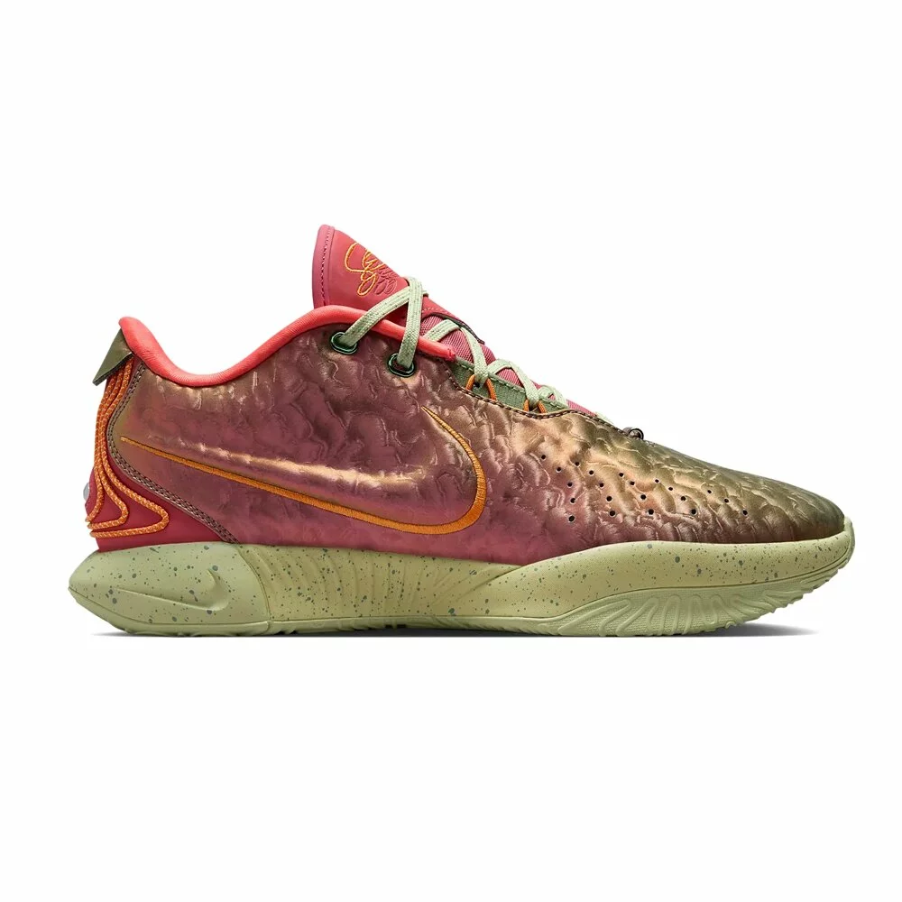 Nike - NIKE LEBRON XXI 'QUEEN CONCH' EP BASKETBALL SHOES 'RED/GOLD' - NBA