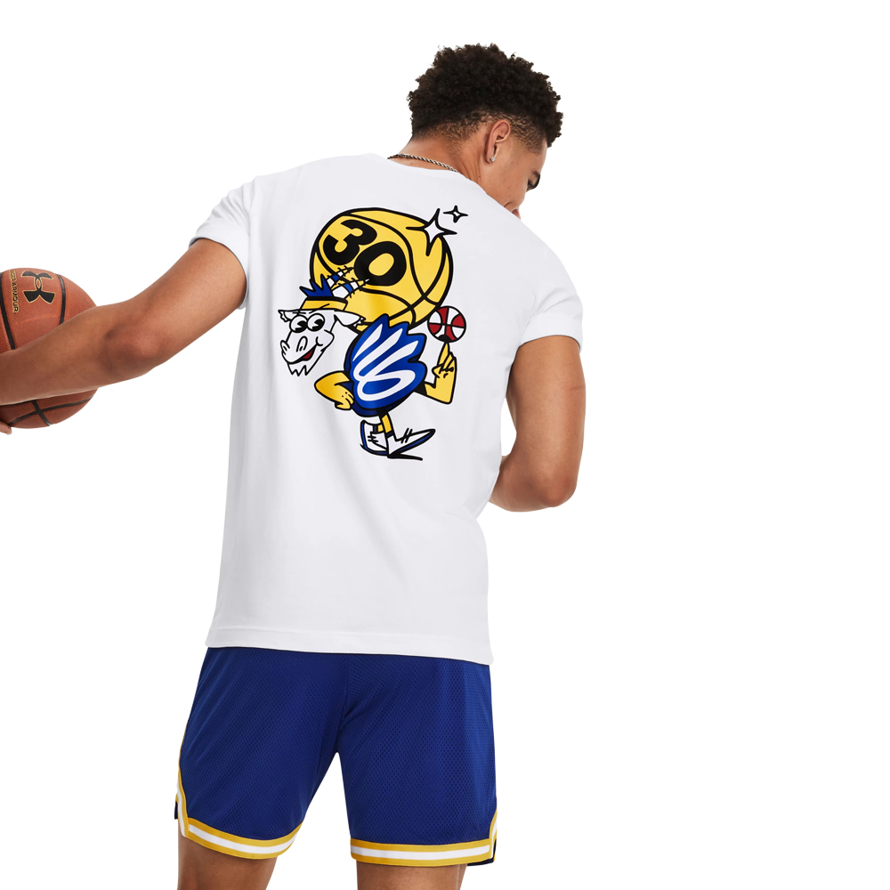 Under Armour - Under Armour CURRY DUB GOAT SHORT SLEEVE T-SHIRT 'WHITE ...