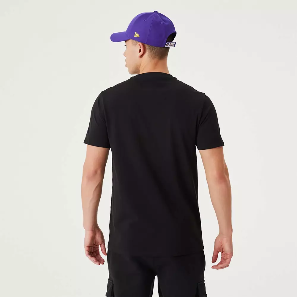 New Era - New Era Los Angeles Lakers NBA Script T-Shirt 'Black' - NBA