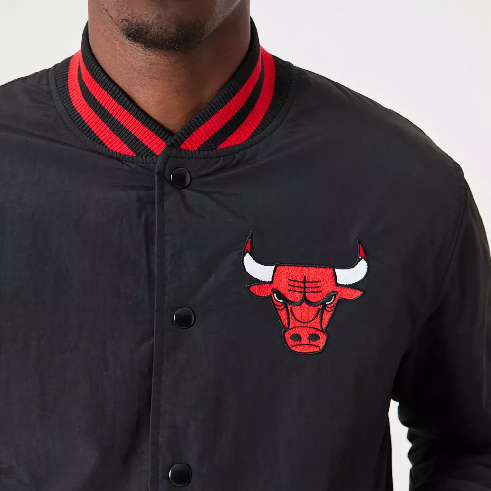 New Era - New Era Chicago Bulls NBA Script Bomber Jacket 'Black' - NBA