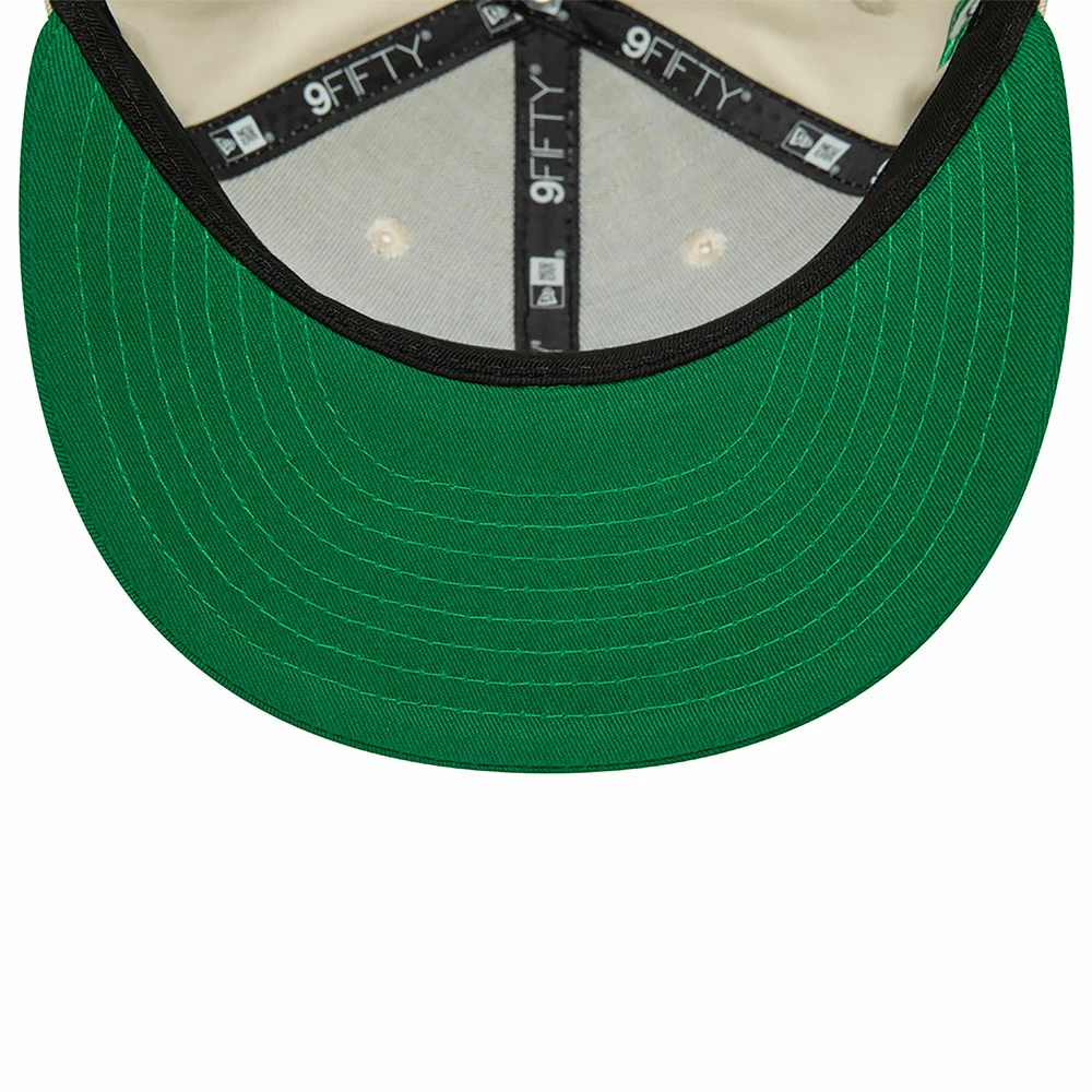 New Era - New Era Boston Celtics NBA Logo 9Fifty Snapback Cap 'Beige' - NBA