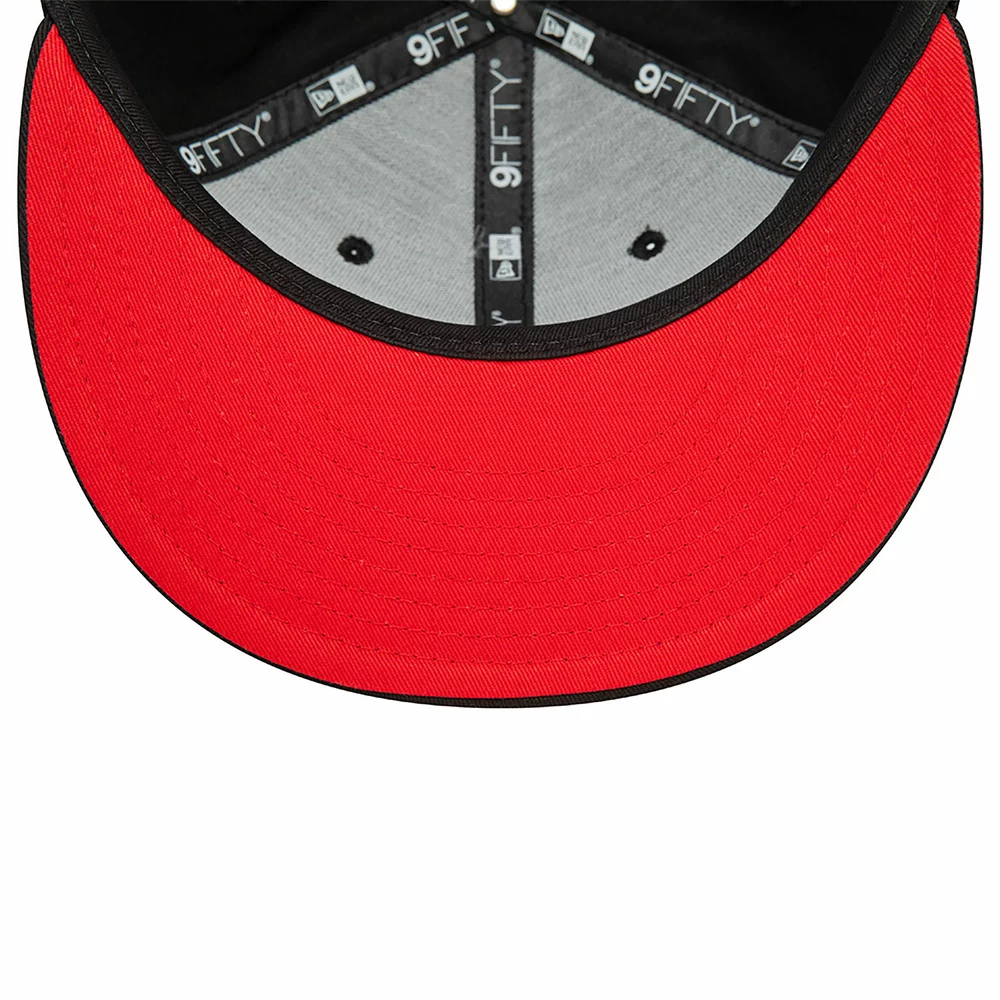 New Era - New Era Chicago Bulls NBA Rear Logo 9Fifty Snapback Cap Black ...