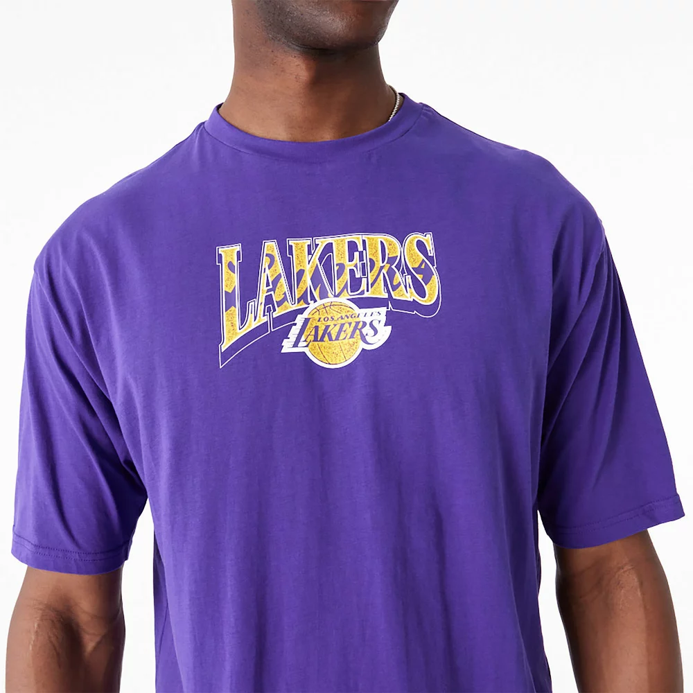 New Era - New Era Los Angeles Lakers NBA Championship Oversized T-Shirt ...