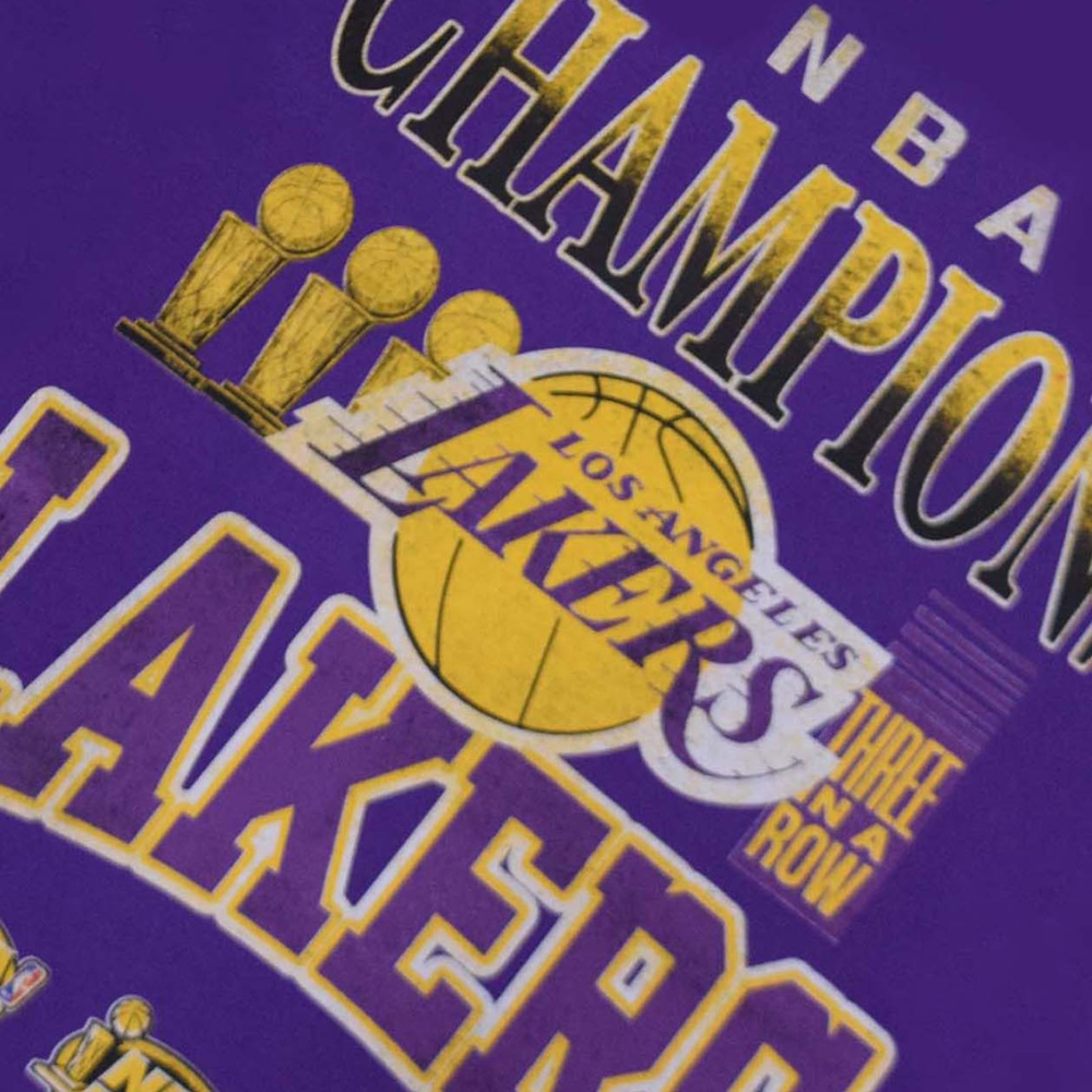 NBA - Los Angeles Lakers Champions Graphic Print Oversized T-Shirt ...