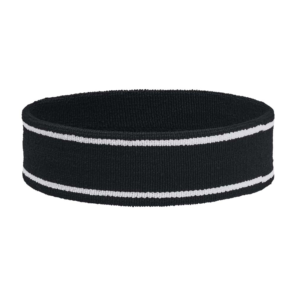 Under Armour - UA Unisex Striped Performance Terry Headband 'Black' - NBA