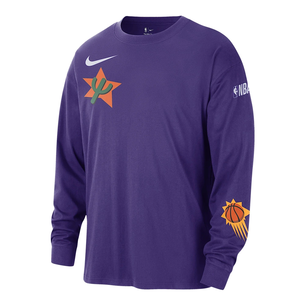 Nike - Nike Phoenix Suns Courtside City Edition Nba Max90 Long-Sleeve T ...