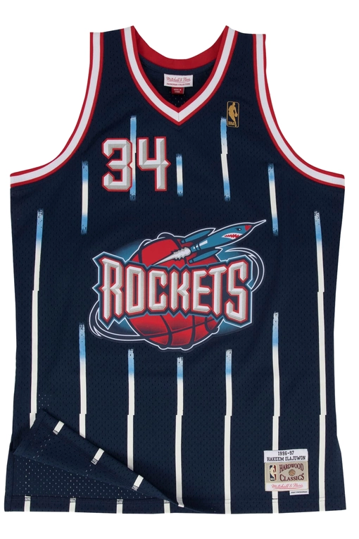 Mitchell & Ness - SWINGMAN JERSEY HOUSTON ROCKETS ROAD 1996-97 HAKEEM ...