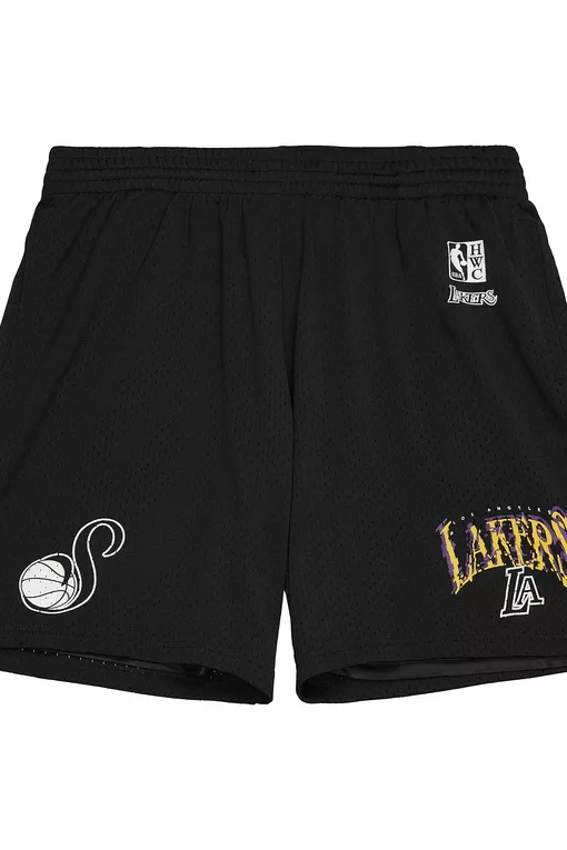Mitchell & Ness - MITCHELL & NESS X SUGA GLITCH SHORTS LOS ANGELES ...