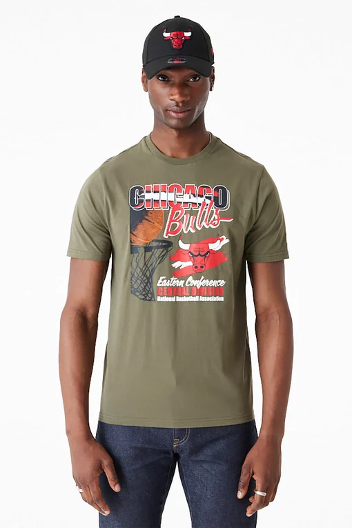 New Era - New Era Chicago Bulls NBA Player Graphic T-Shirt 'Green' - NBA