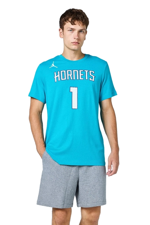 Jordan - Jordan Lamelo Ball Charlotte Hornets NBA T-Shirt 'Light Blue ...