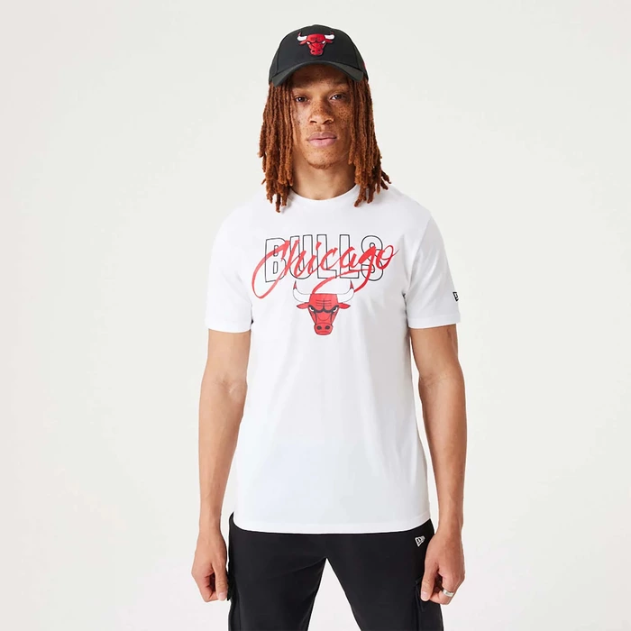 New Era - New Era Chicago Bulls NBA Drip Logo Bulls T-Shirt 'Black' - NBA